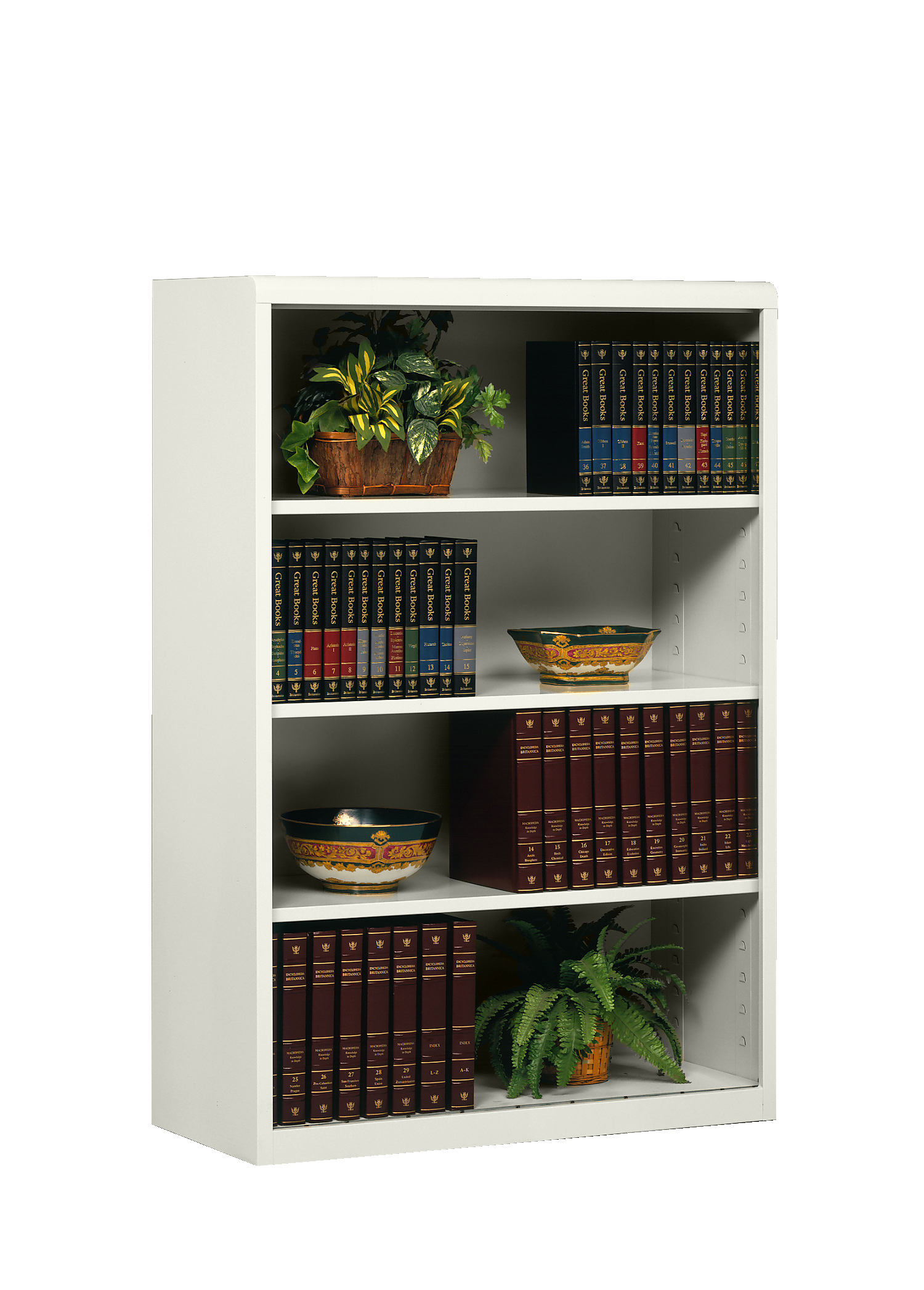 Tennsco - Storage Made Easy - 52" High Executive Bookcase Without Glass ...