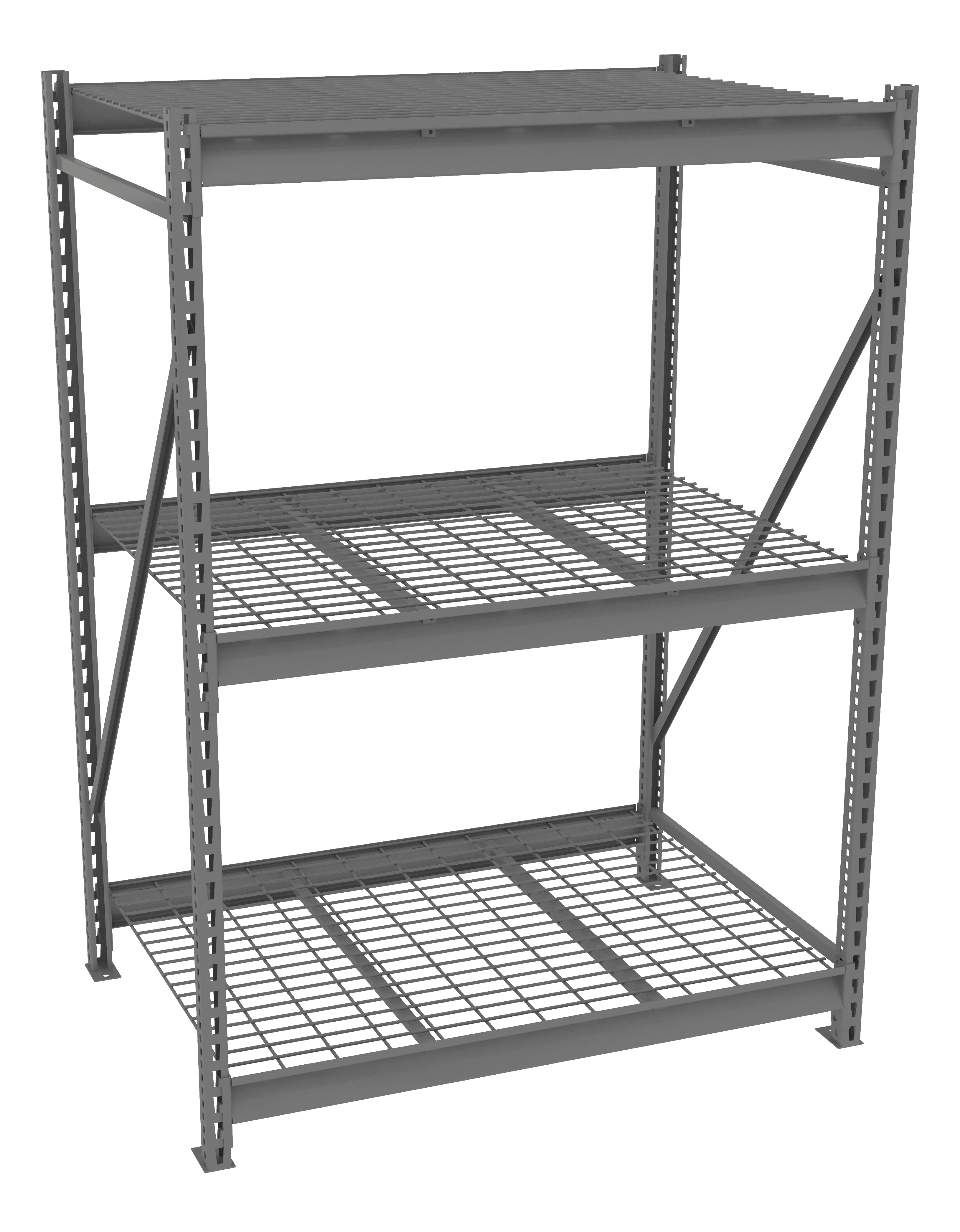 Tennsco - Storage Made Easy - Bulk Storage Rack Starter Unit With Wire ...