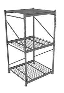 Tennsco - Storage Made Easy - Bulk Storage Rack Starter Unit With Wire ...