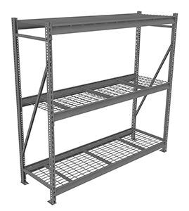 Tennsco - Storage Made Easy - Bulk Storage Rack Starter Unit With Wire ...