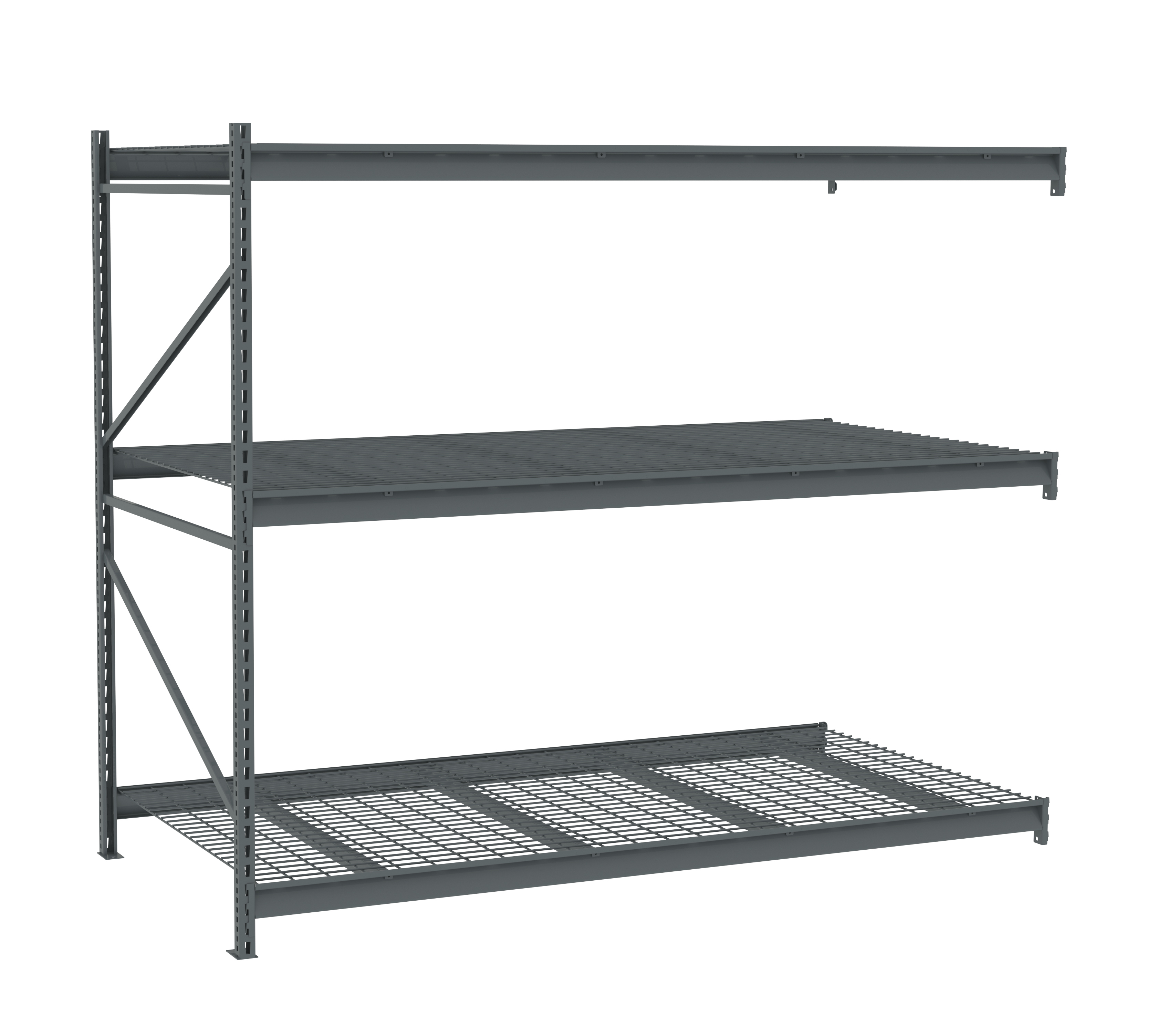 Tennsco - Storage Made Easy - Bulk Storage Rack Adder Unit With Wire ...