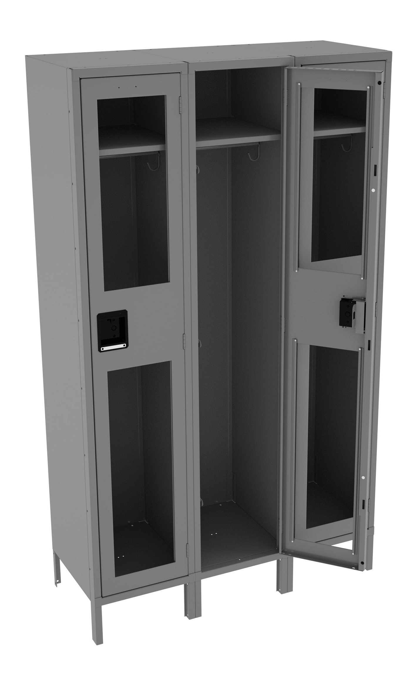 Tennsco - Storage Made Easy - Single Tier C-Thru Locker - Three Wide ...