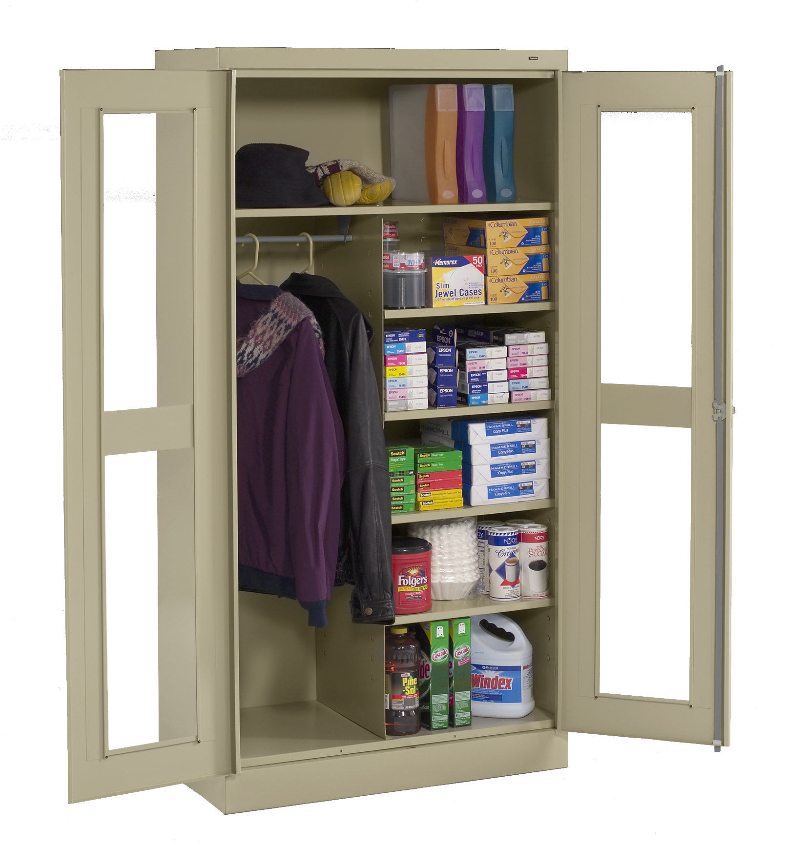 Tennsco - Storage Made Easy - Standard Combination Cabinet with C-Thru ...
