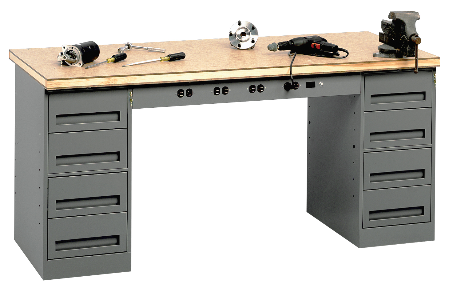 Tennsco - Storage Made Easy - Workbench With Modular Units