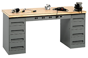 Tennsco - Storage Made Easy - Workbench With Modular Units