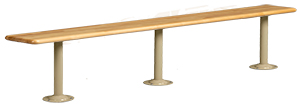 Tennsco - Storage Made Easy - 144" Wide Locker Bench