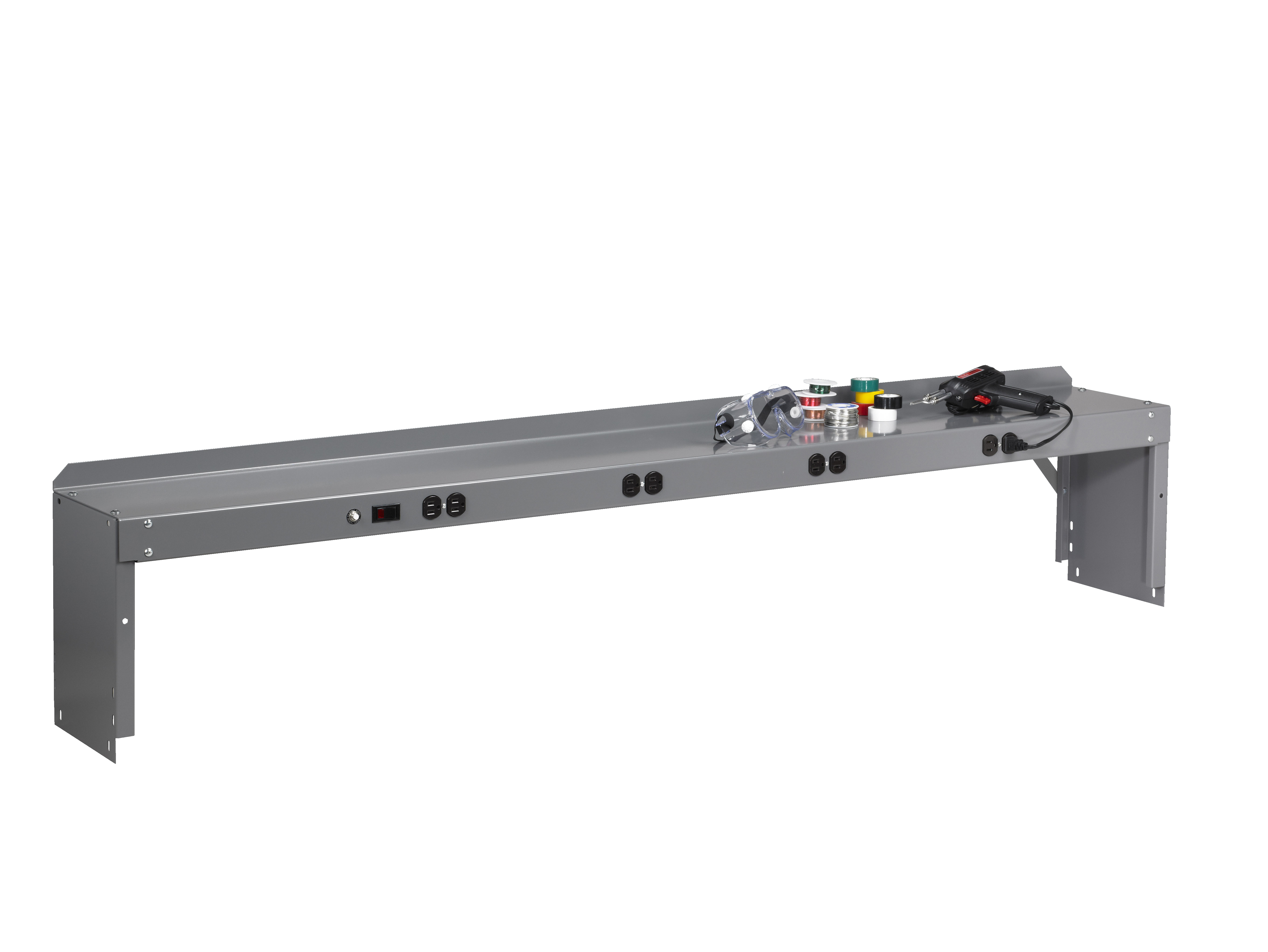 Tennsco - Storage Made Easy - Electronic Workbench Riser - Installed