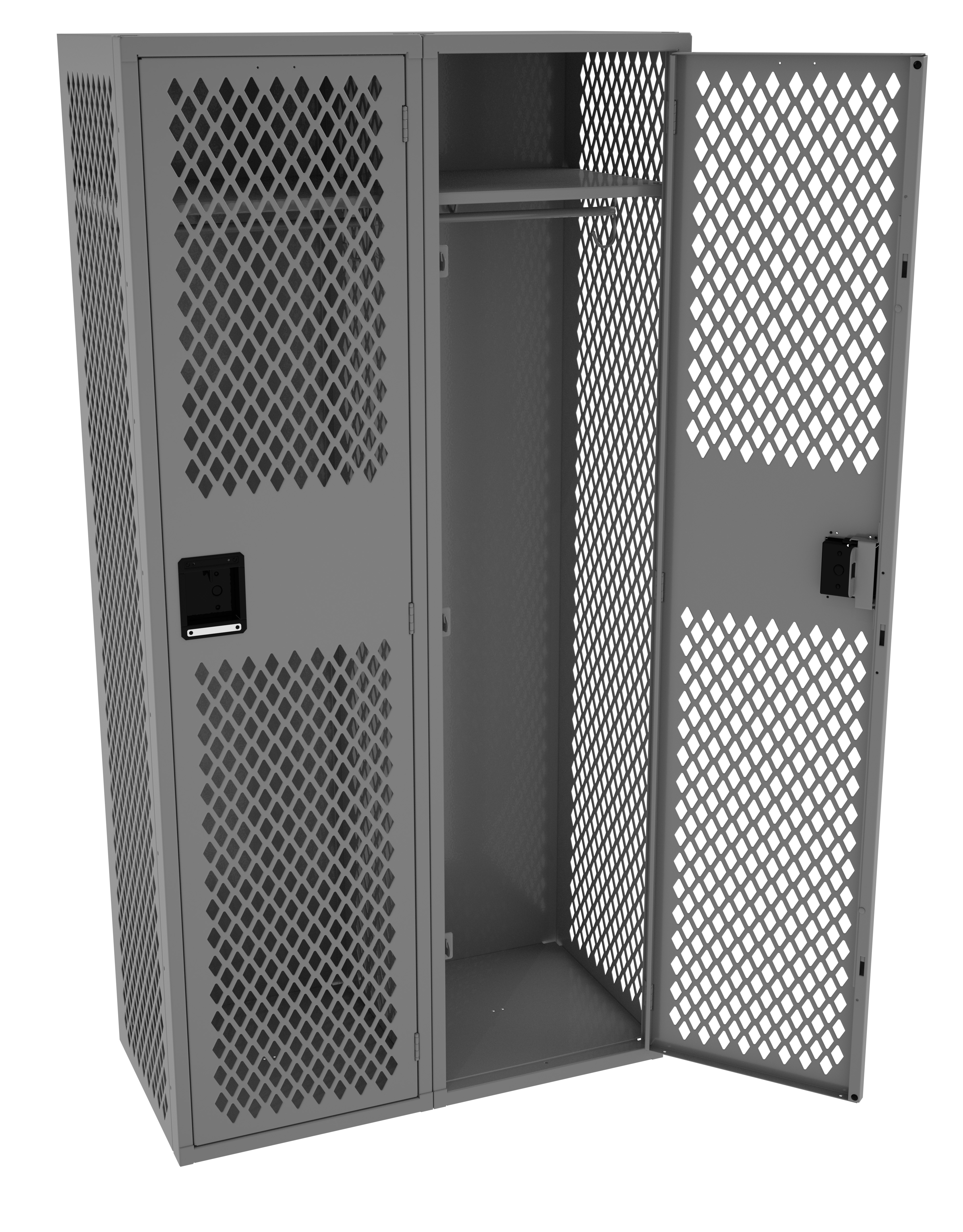 Tennsco - Storage Made Easy - Single Tier Ventilated Locker - Two Wide ...