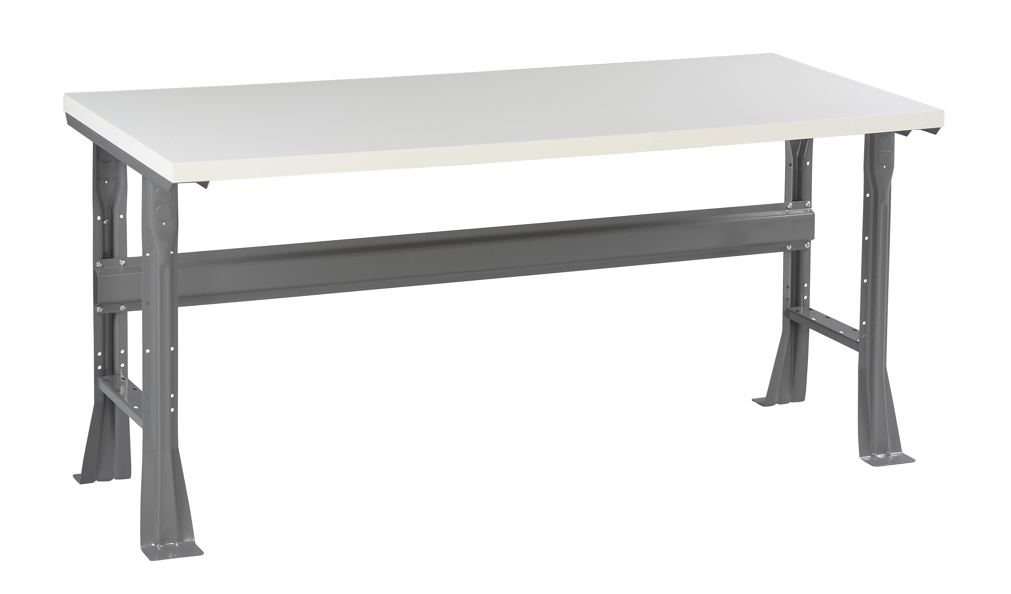 Tennsco - Storage Made Easy - Flared Leg Workbench with Plastic Top