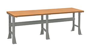 Tennsco - Storage Made Easy - Flared Leg Workbench with Compressed Wood Top
