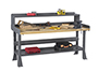 Tennsco - Storage Made Easy - Flared Leg Workbench with Butcher Block ...